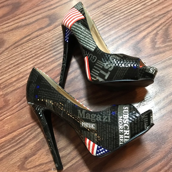 jubilee | Shoes | Jubilee Usa Flag Heels | Poshmark